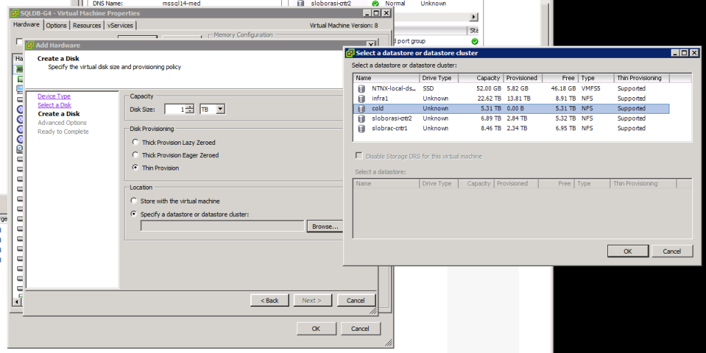 SQL*Server on Nutanix. Force backups to HDD. | n0derunner